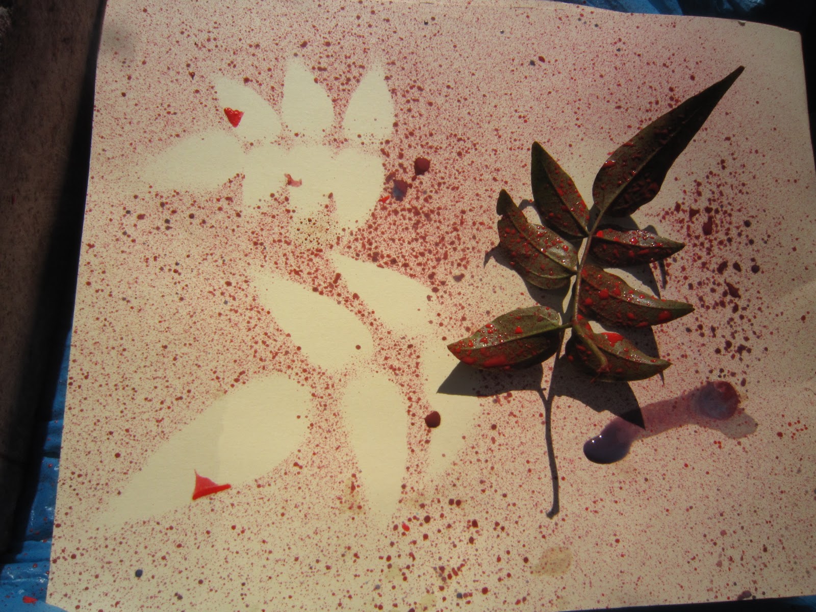 Small Jumps: Screen Splatter Painting